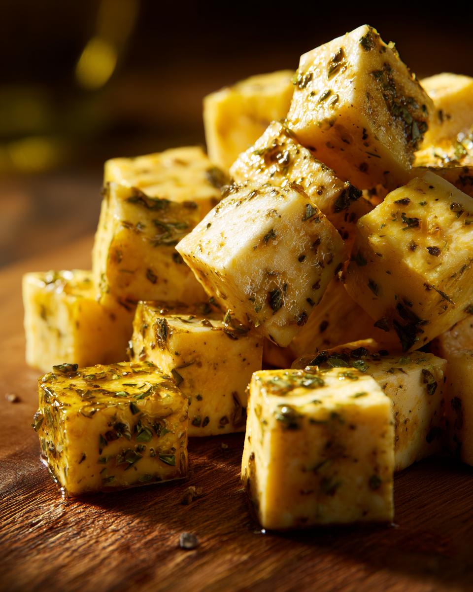 Amazing 350 Cal marinated cheese recipe
