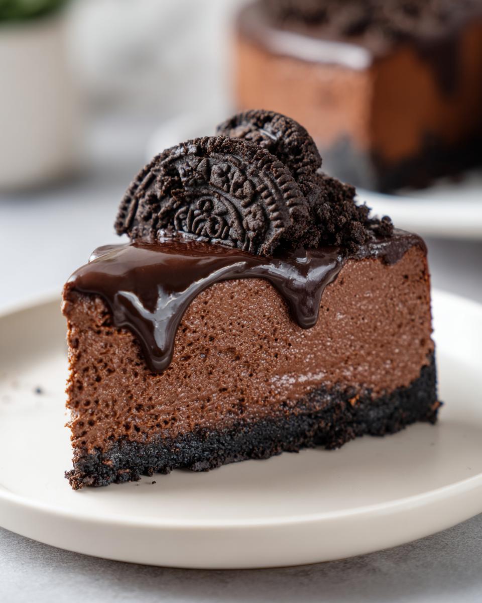Amazing 10 ingredient chocolate cheesecake
