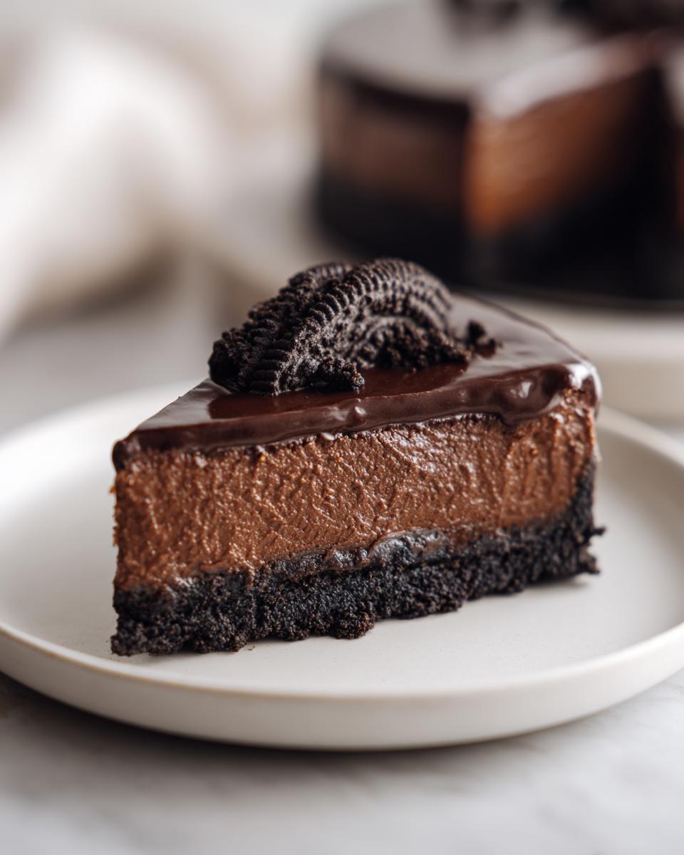 Amazing 10 ingredient chocolate cheesecake